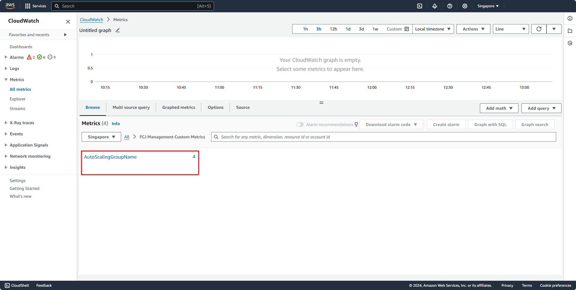 Prepare metric for Predictive scaling :: DEPLOYING FCJ MANAGEMENT APPLICATION WITH AUTO SCALING ...