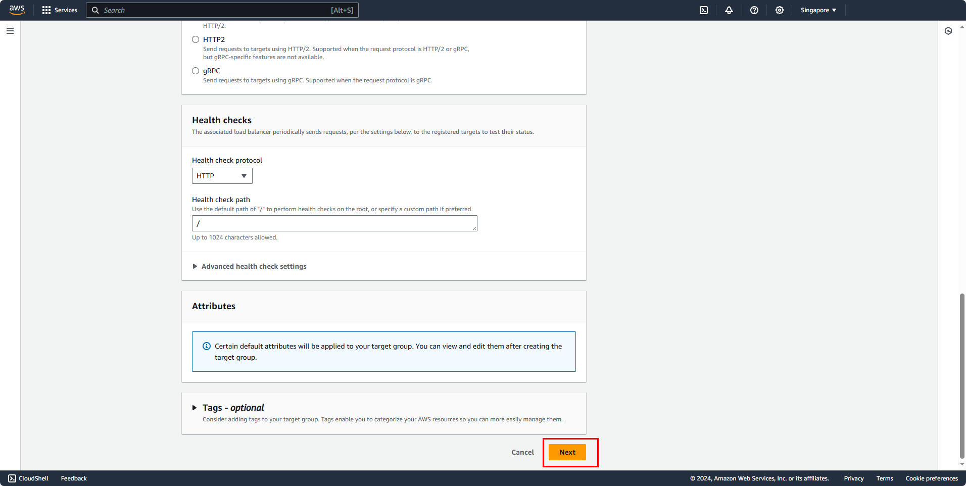 Create Target Group :: DEPLOYING FCJ MANAGEMENT APPLICATION WITH AUTO SCALING GROUP.