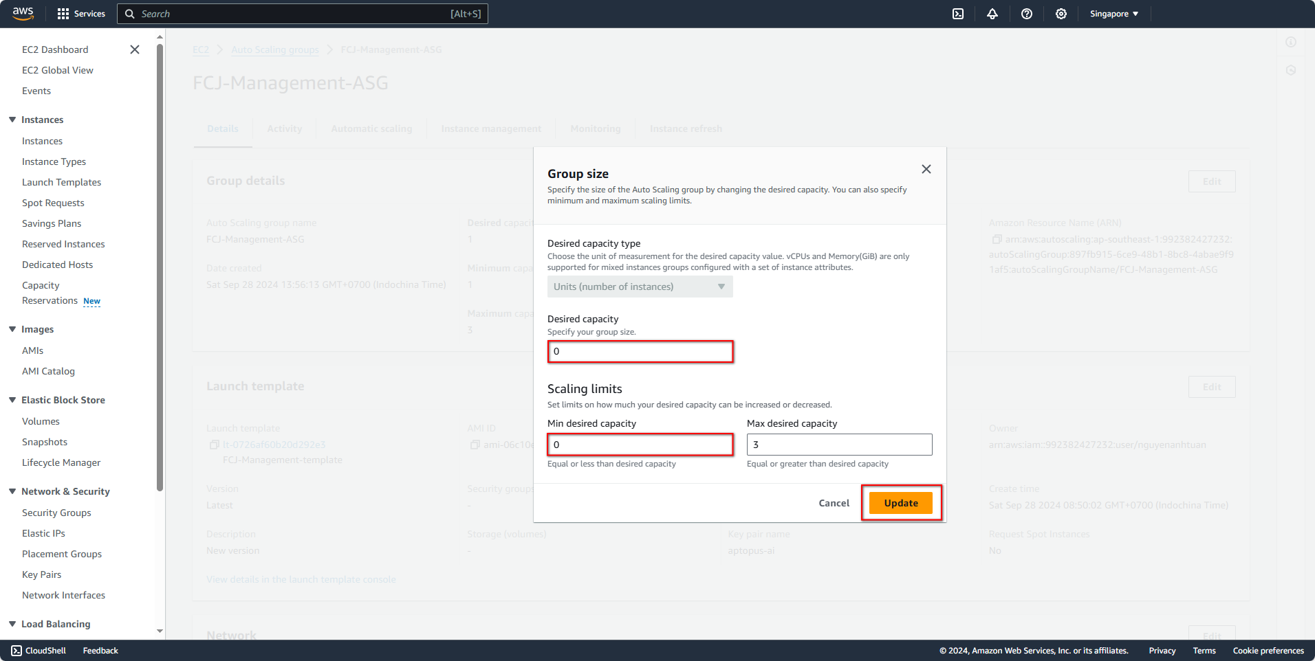 Test manual scaling solution :: DEPLOYING FCJ MANAGEMENT APPLICATION ...