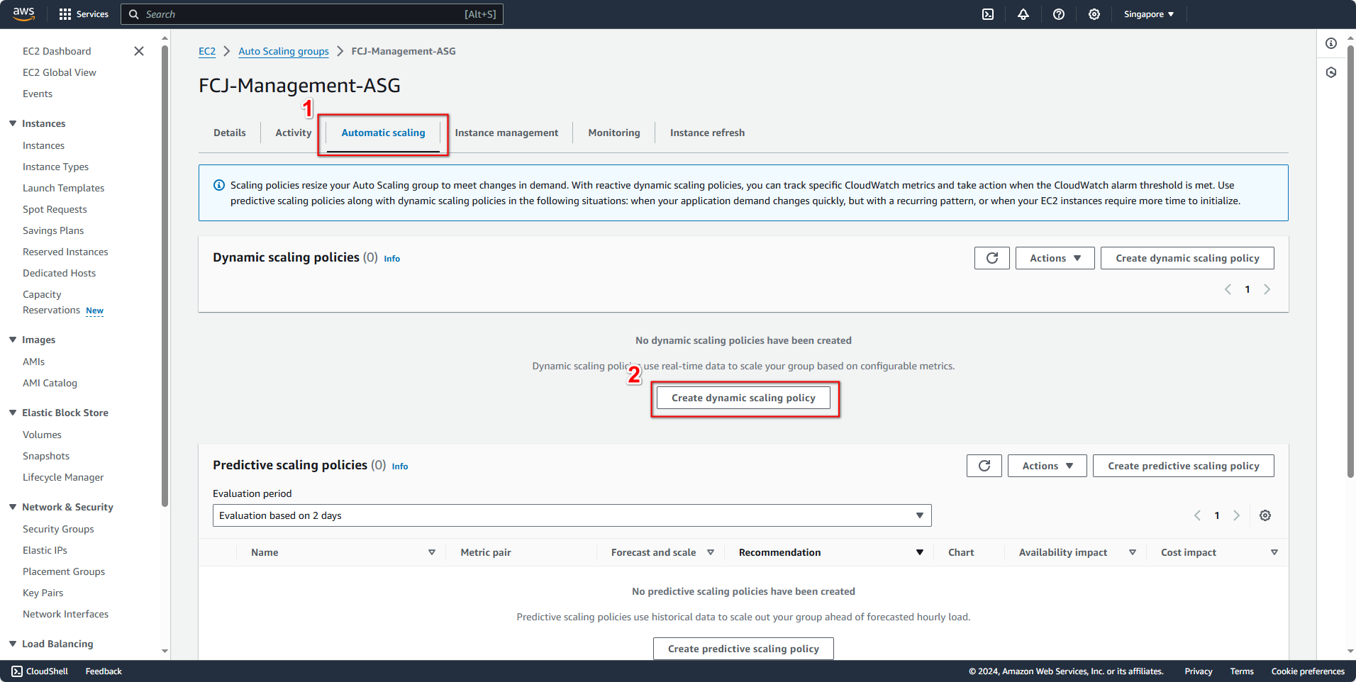 Test Dynamic Scaling Solution Deploying Fcj Management Application With Auto Scaling Group